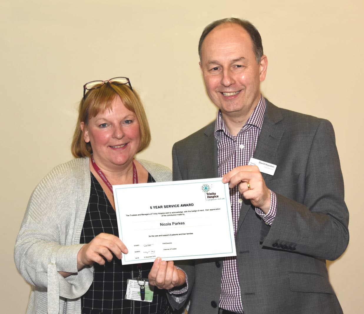 A special thanks to our hard-working staff - Trinity Hospice